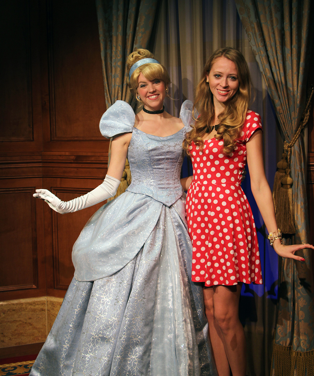 Minnie Mouse visits Magic Kingdom