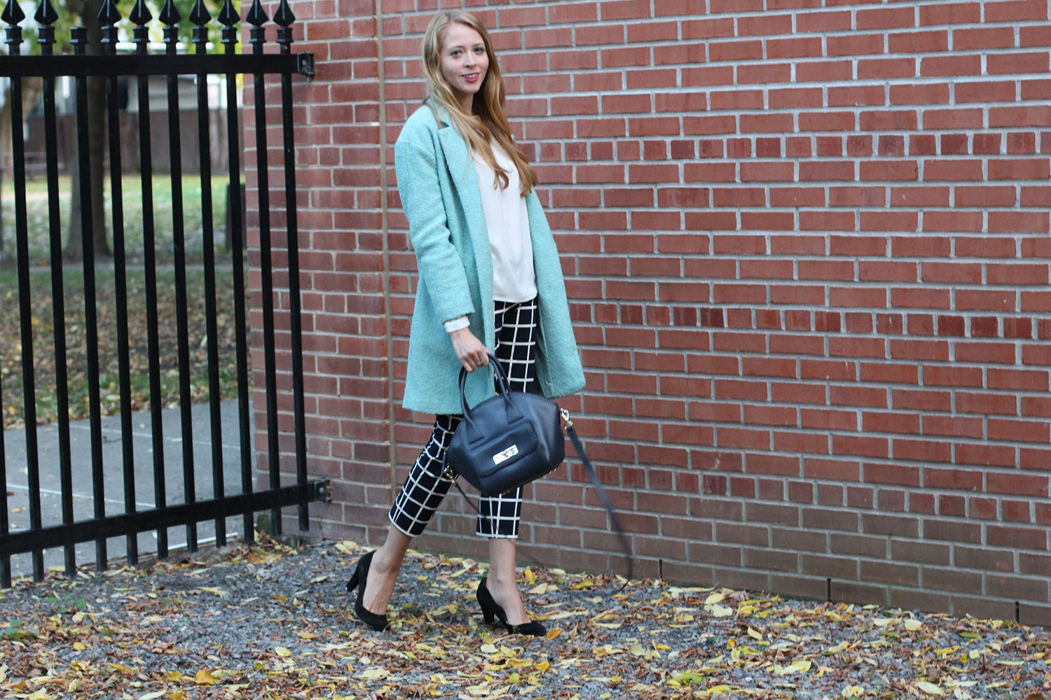 Window pane print pants - nataliastyle