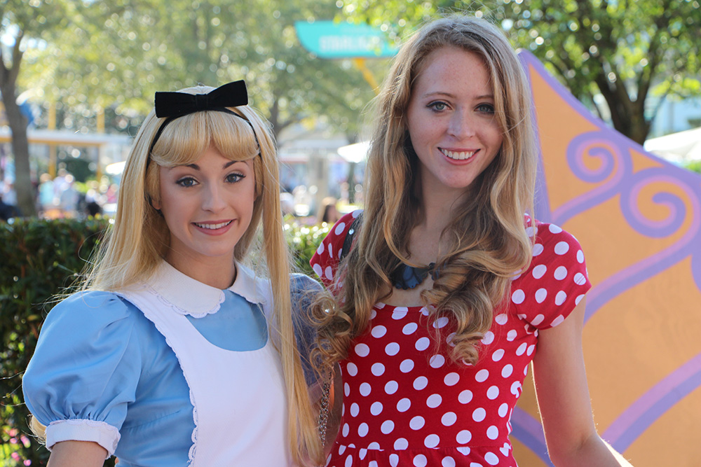 Minnie Mouse visits Magic Kingdom