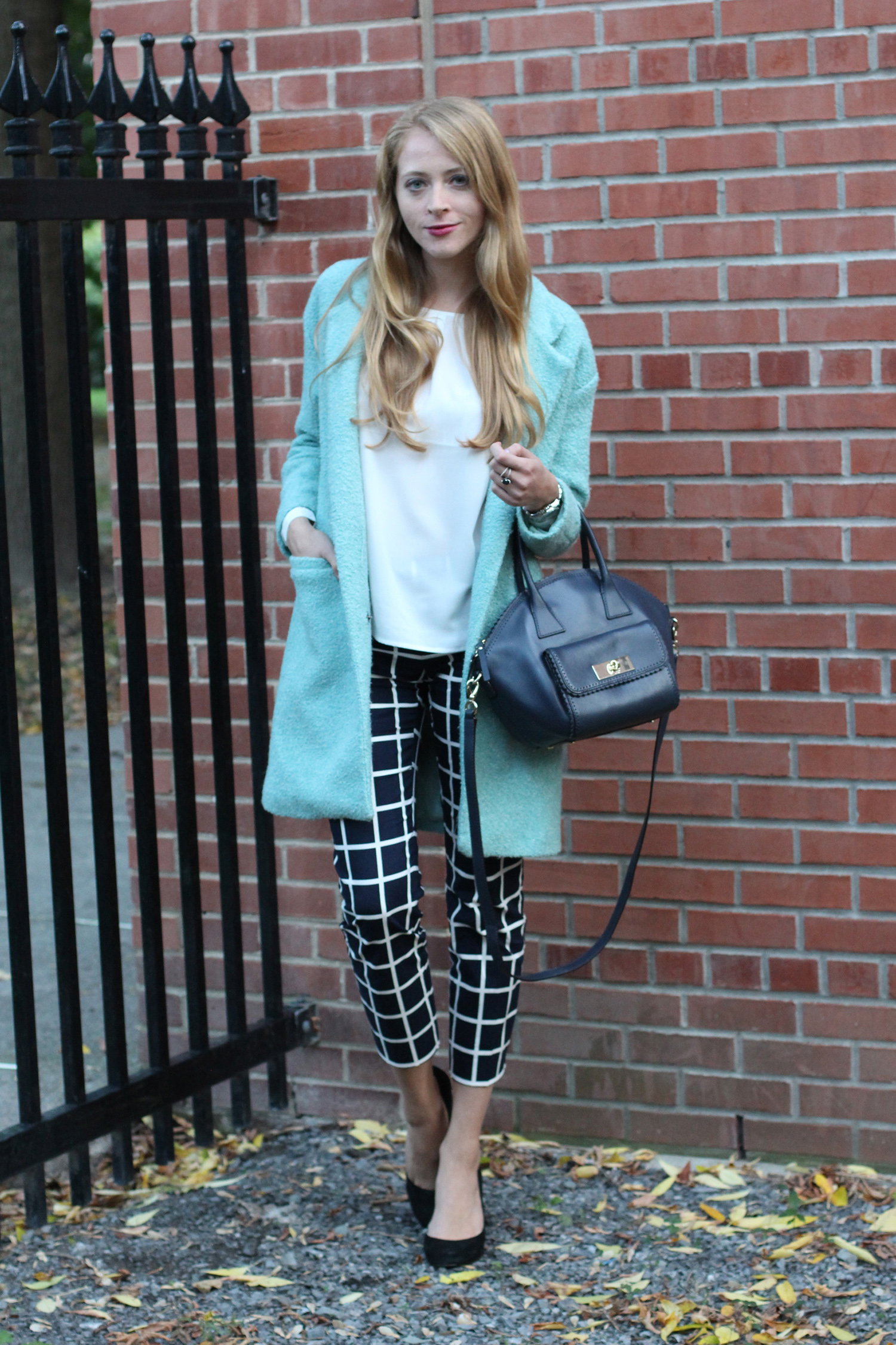 Window pane print pants - nataliastyle